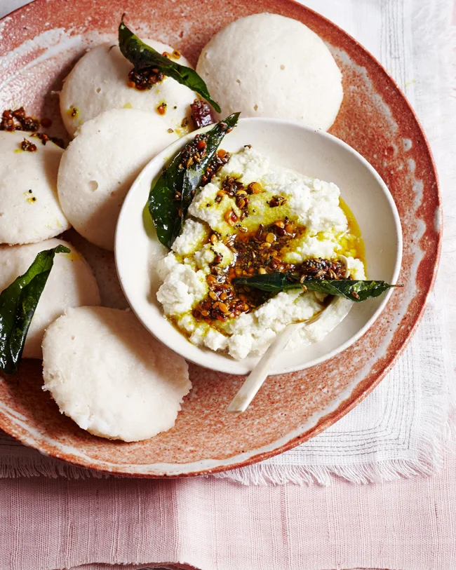 Idli with Coconut Chutney — Kitchen Repertoire