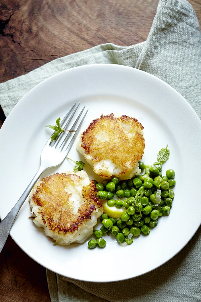 Simple Fish Cakes with Peas and Mint — Kitchen Repertoire