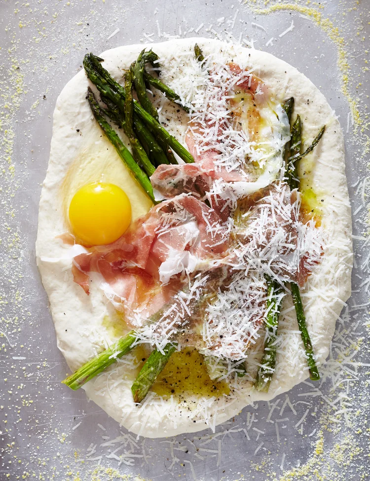 Spring Pizza with Asparagus and Prosciutto — Kitchen Repertoire