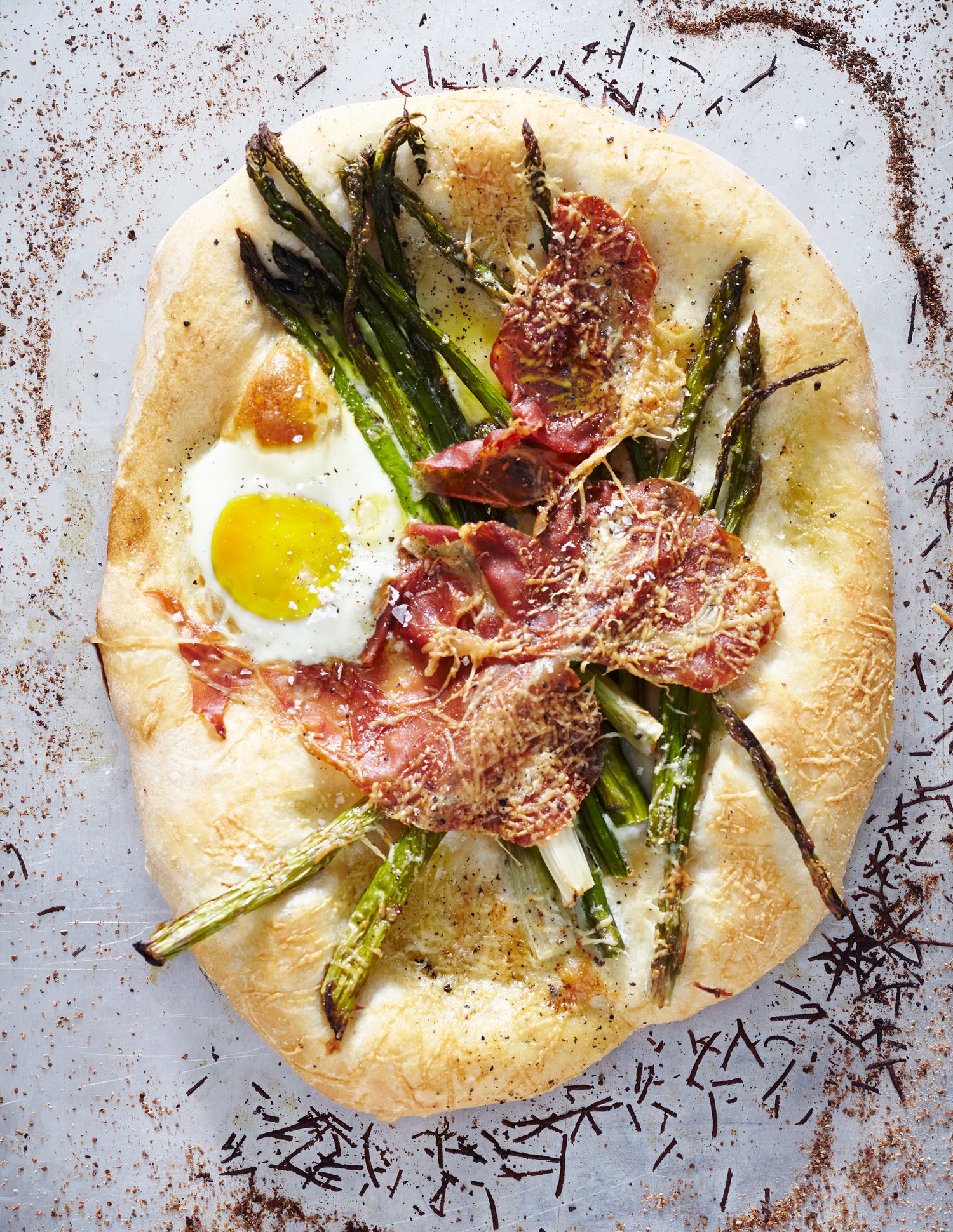 Spring Pizza with Asparagus and Prosciutto — Kitchen Repertoire