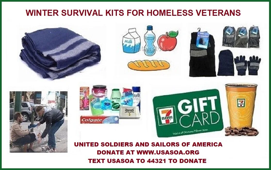 Winter Survival Kits For Homeless Veterans — USASOA