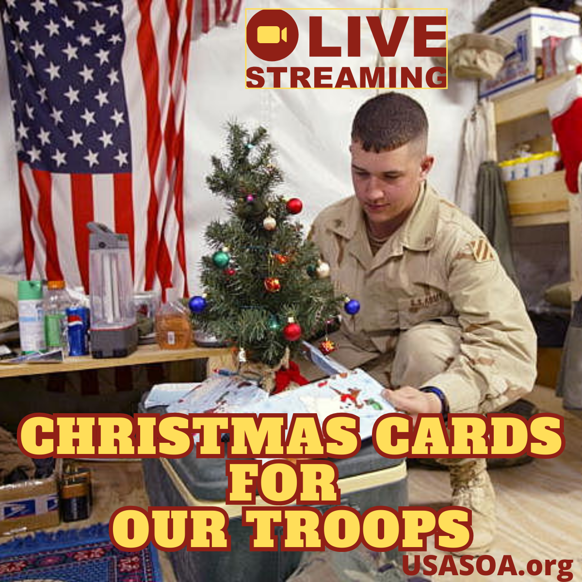 Christmas Cards For Our Troops - Live Event — USASOA