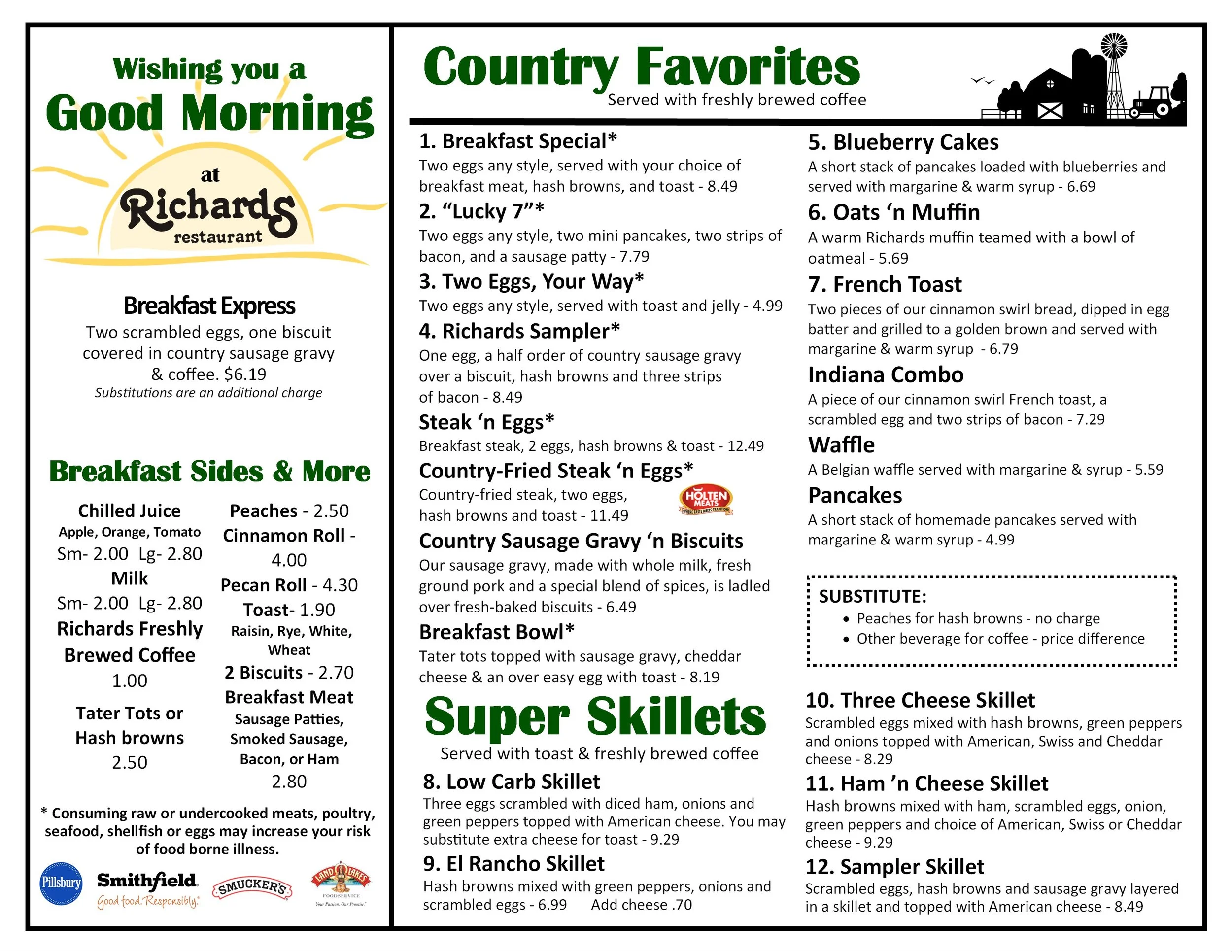 Breakfast — Richards Restaurants