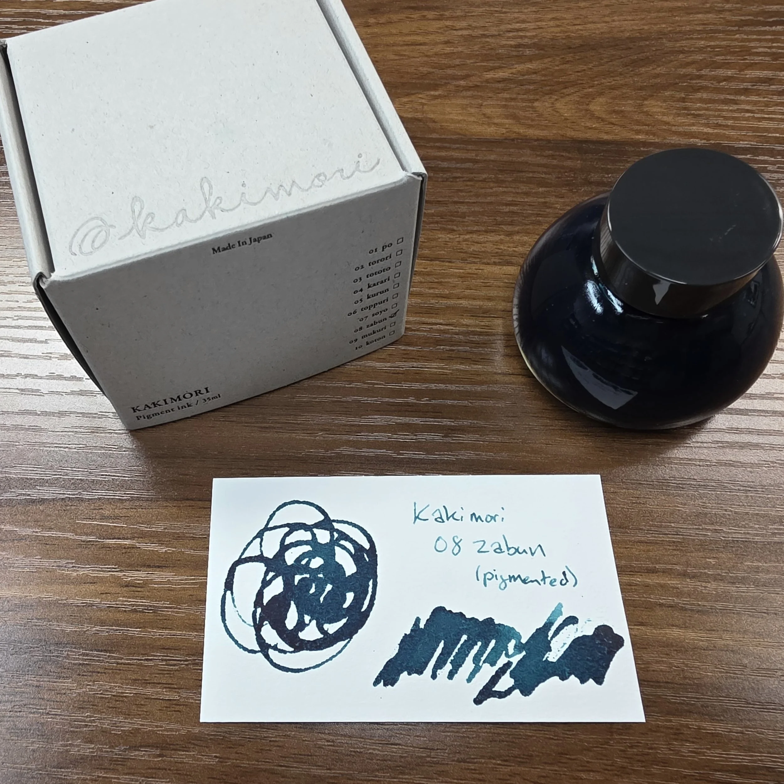 Kakimori Pigmented Fountain Pen Inks — The Gentleman Stationer