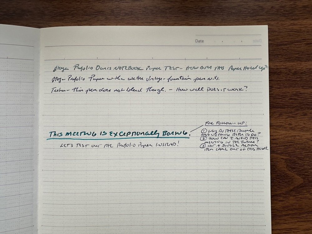 Notebook Review: ProFolio Oasis Notebook — The Gentleman Stationer