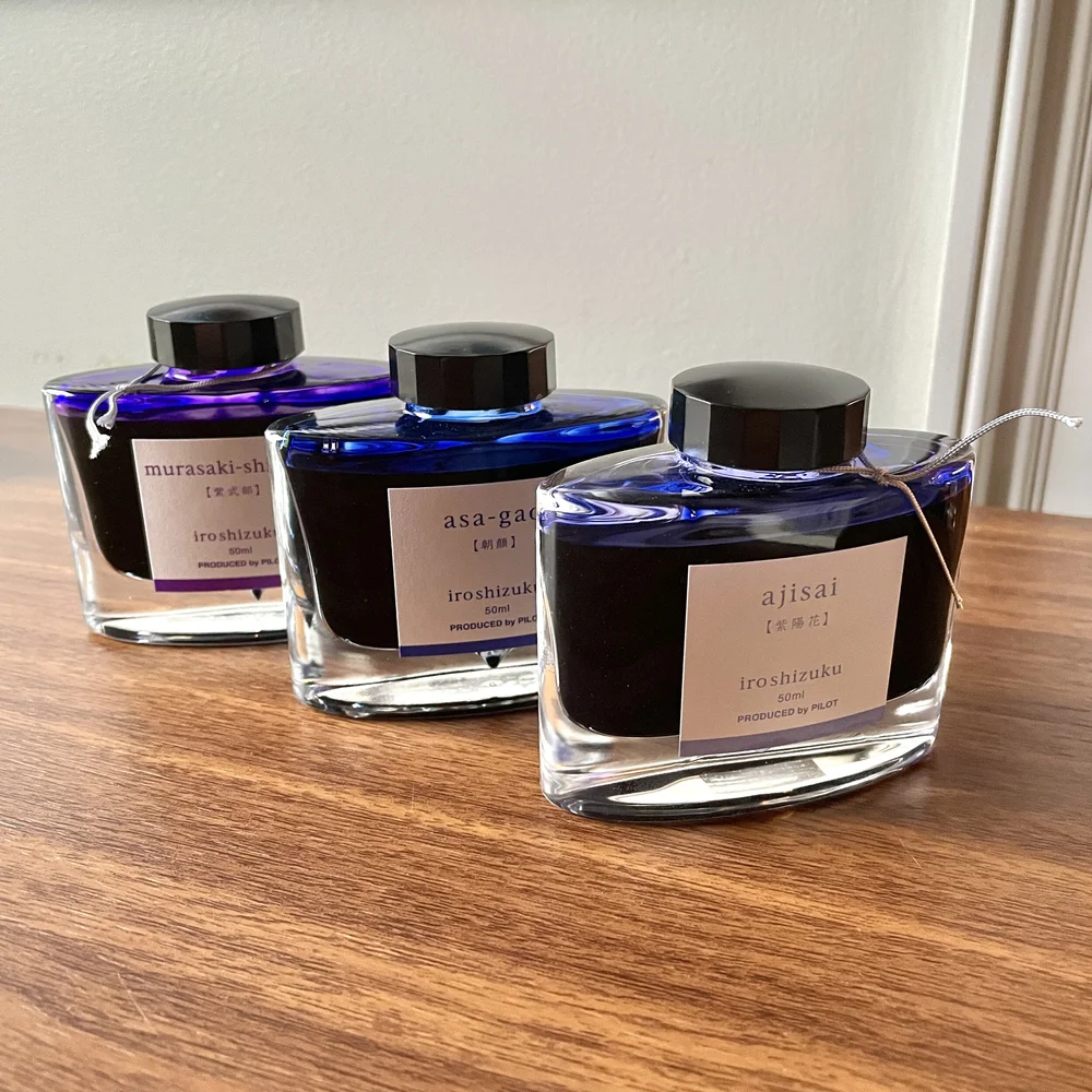 Workhorse Inks: Exploring Iroshizuku, Part II (Asa-Gao, Murasaki ...