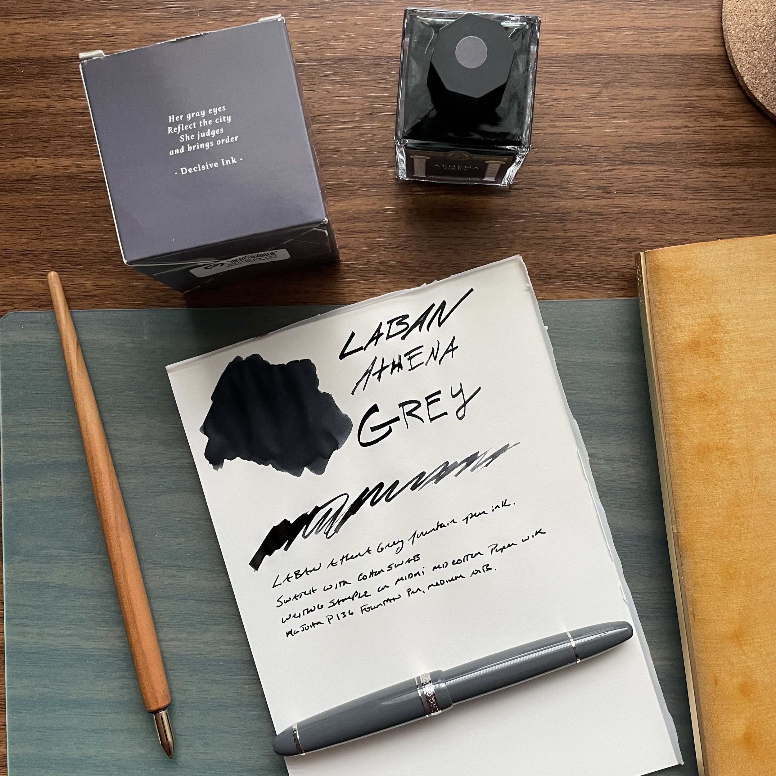 Ink Review: Laban Greek Mythology Athena Grey and Artemis Navy Blue ...