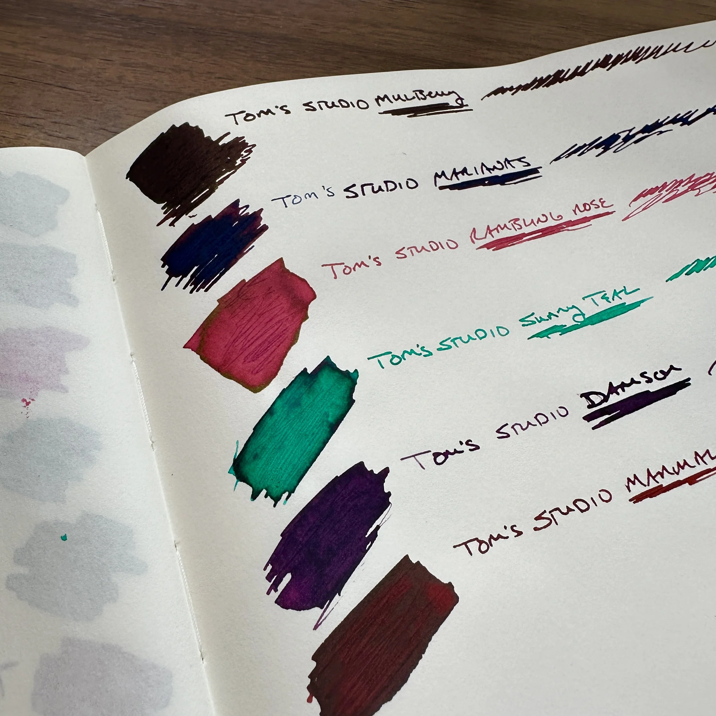 Testing an Entire Ink Line: The Tom's Studio Bottled Fountain Pen Inks ...