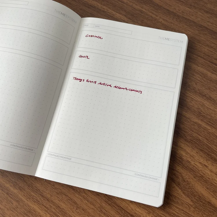 Notebook Review: The Theme System Journal — The Gentleman Stationer