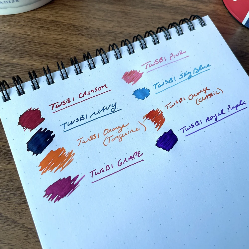 New TWSBI Inks: A Comparison — The Gentleman Stationer