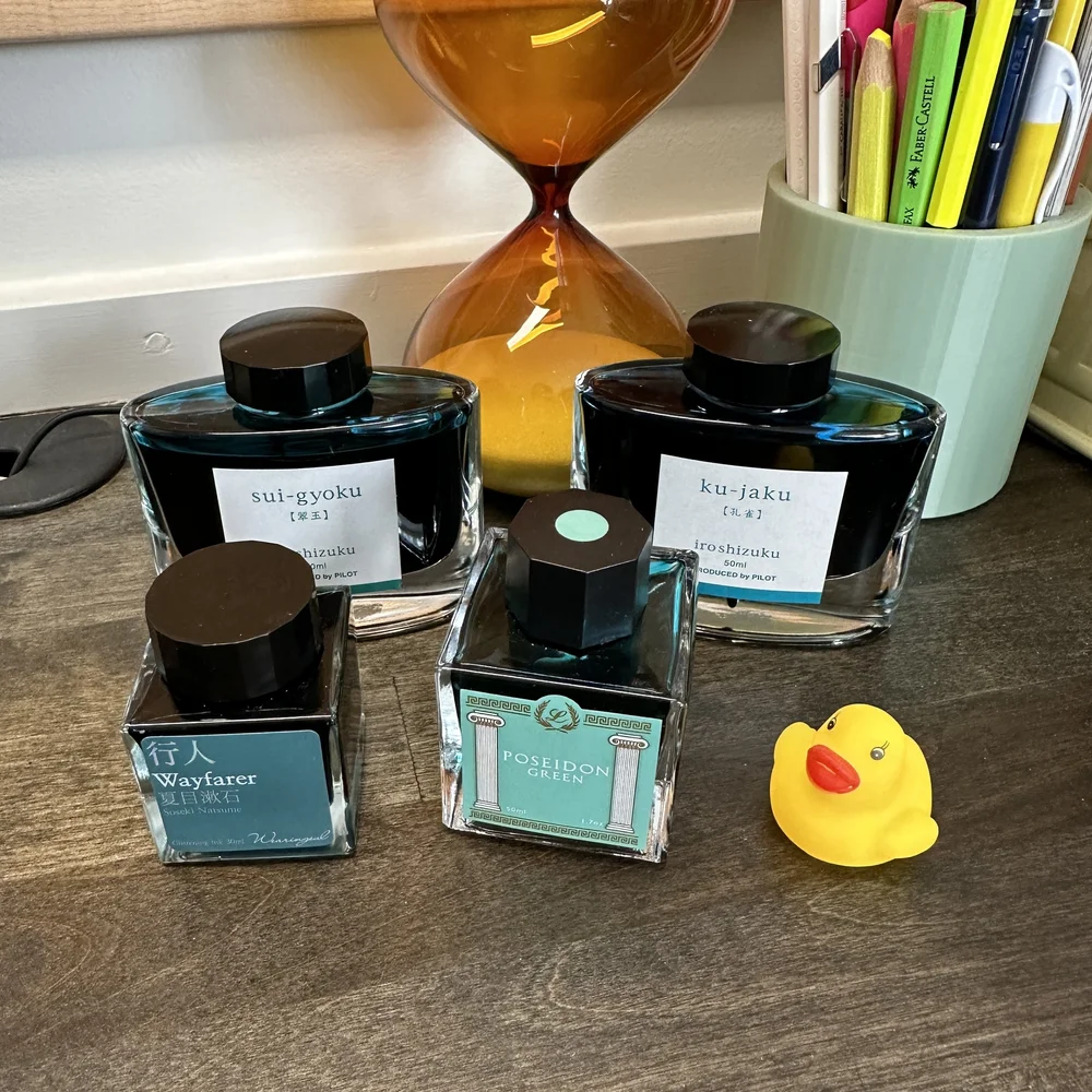 Offbeat Blue Inks: Trying Darker Teals and Turquoises — The Gentleman ...