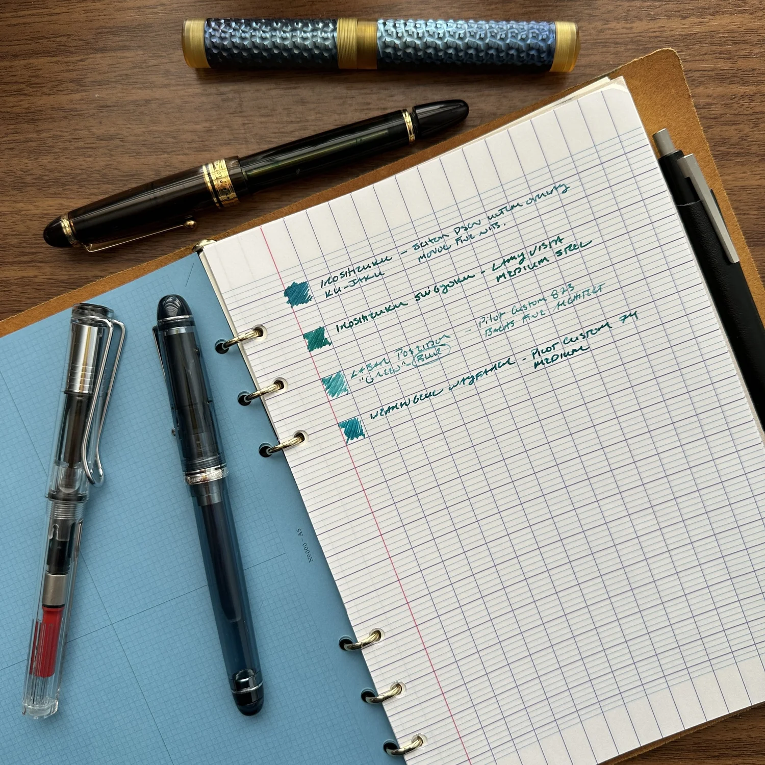 Offbeat Blue Inks: Trying Darker Teals and Turquoises — The Gentleman ...