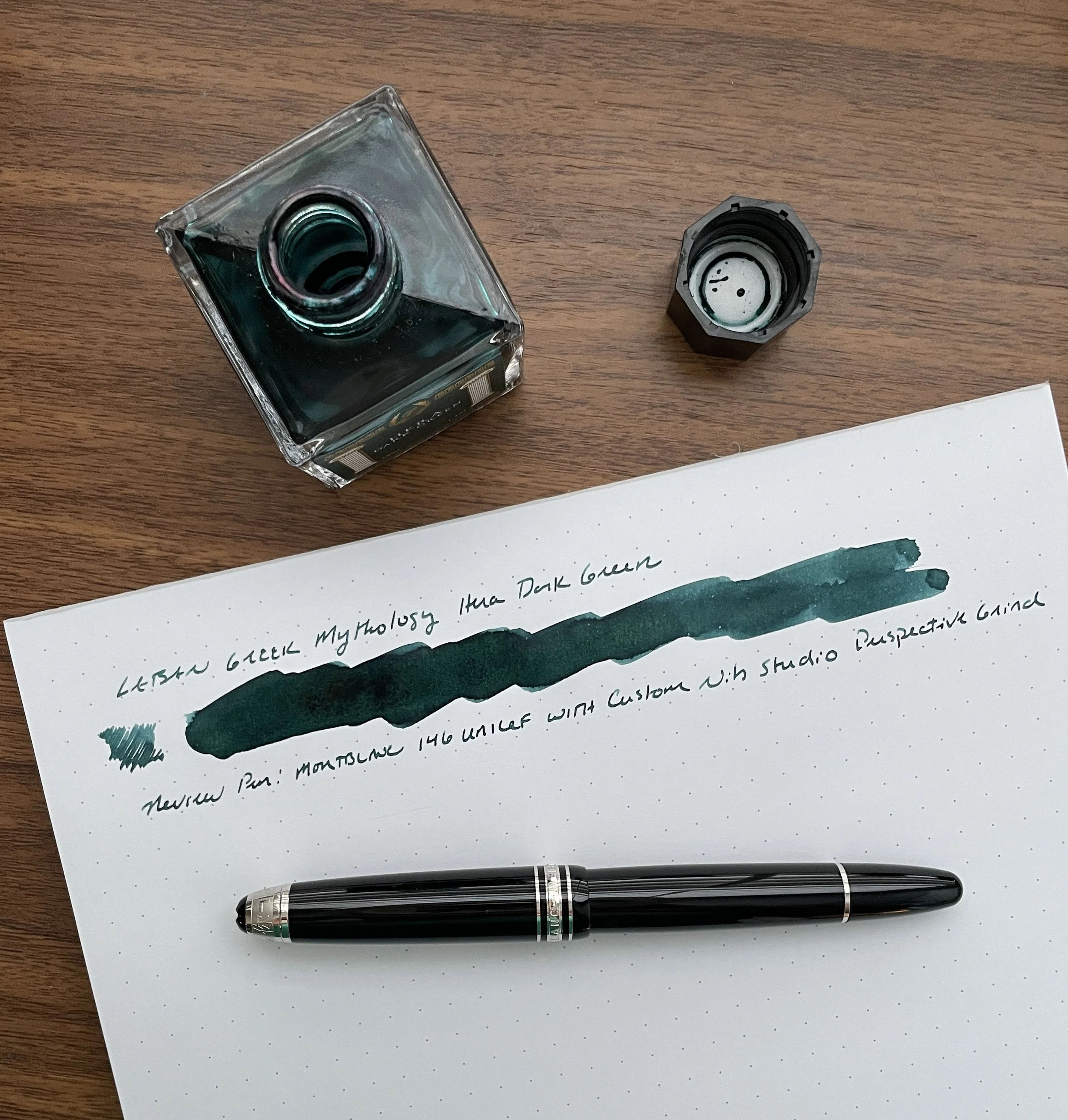 Ink Review: Laban Greek Mythology Poseidon Green and Hera Dark Green ...
