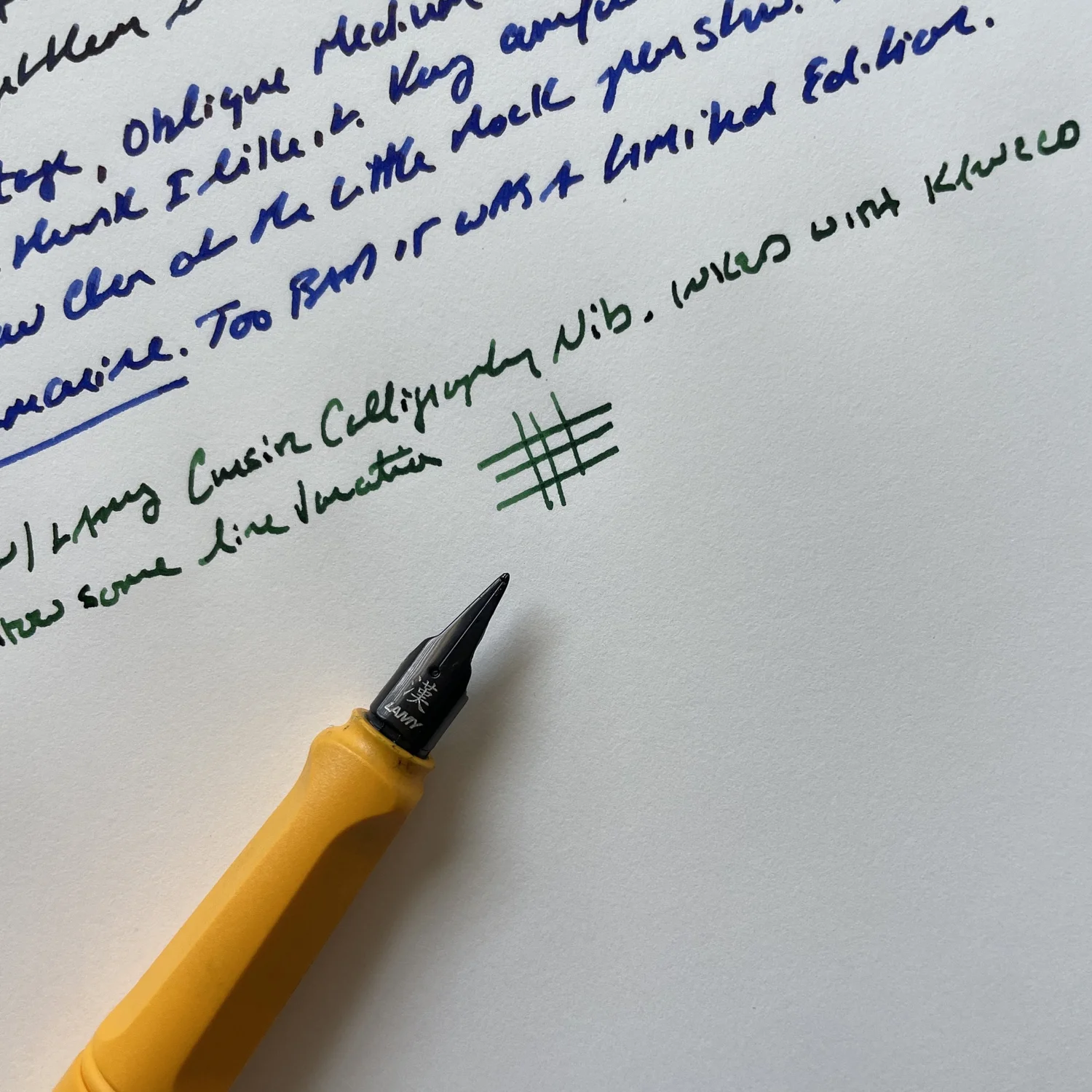 Bespoke Nibs vs. Stock Nibs: One Week With the Lamy Cursive Nib — The ...
