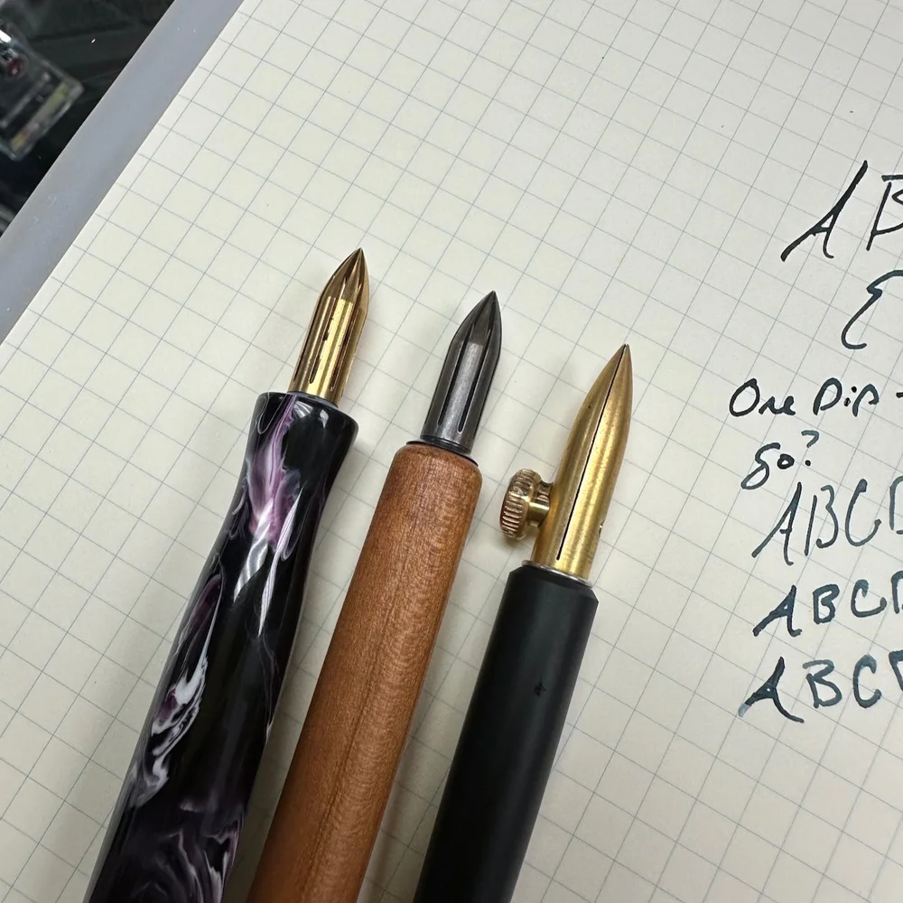 Dip Pen Comparison: Kakimori Metal Nibs vs. Tom's Studio One-Dip Nibs ...