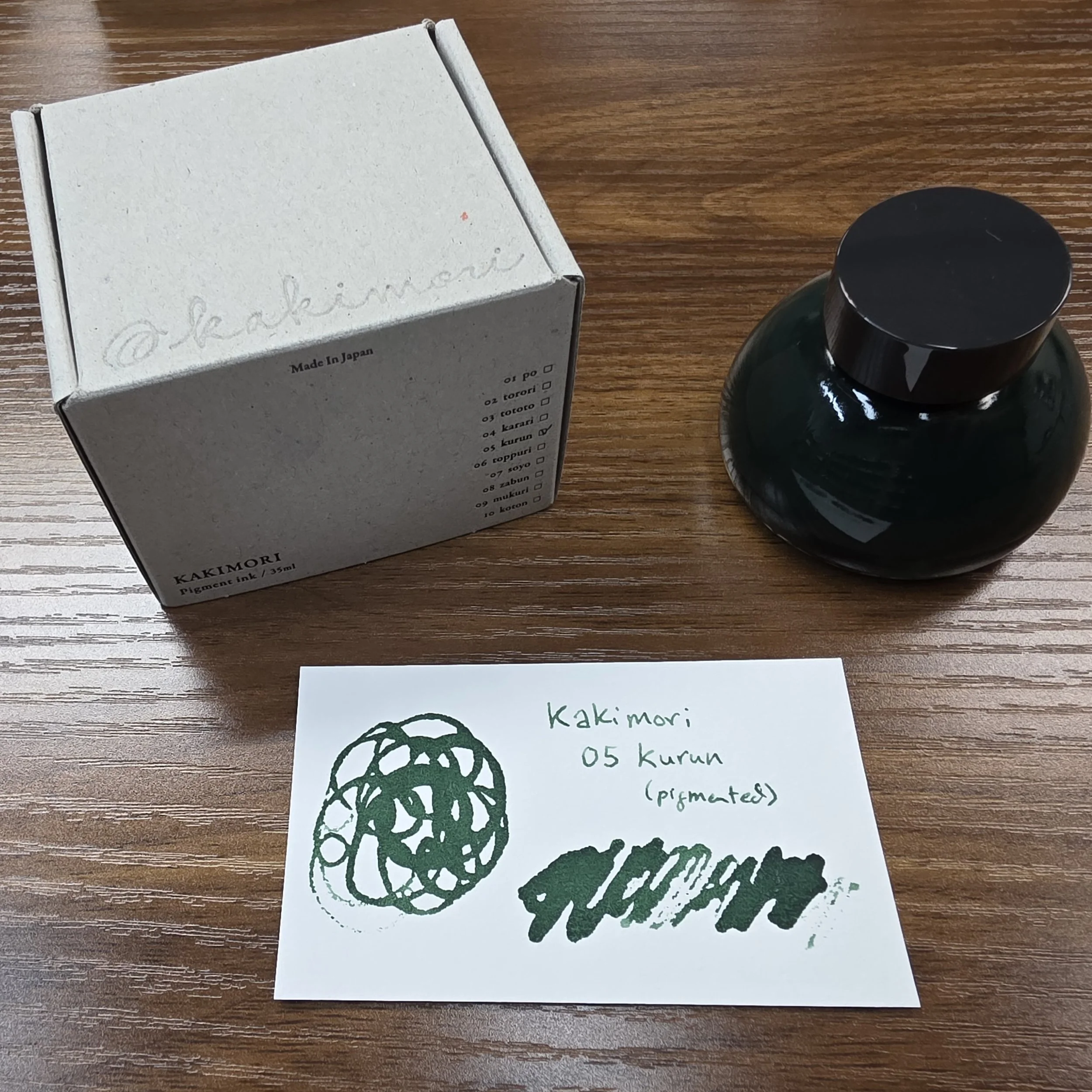 Kakimori Pigmented Fountain Pen Inks — The Gentleman Stationer