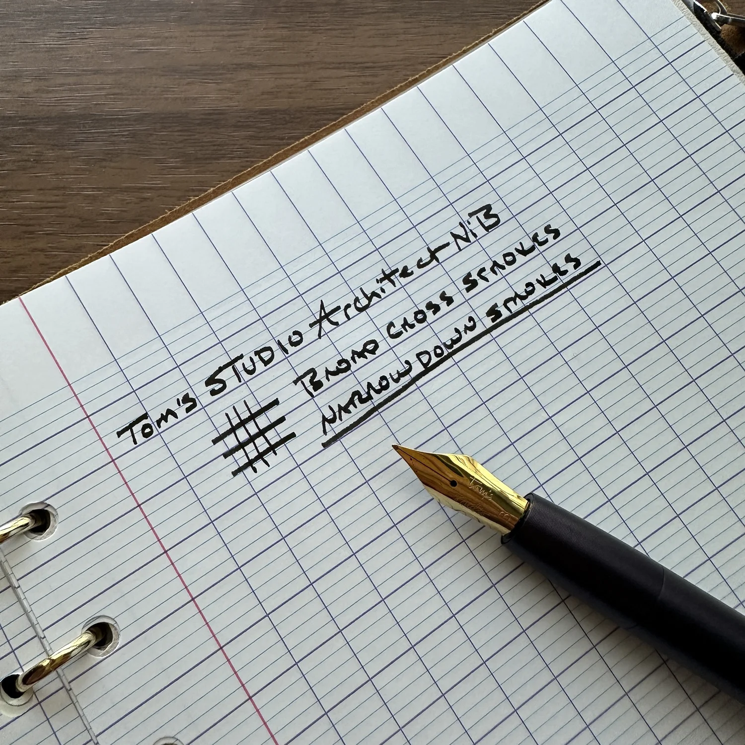 Pen Review: Tom's Studio "The Studio Pocket" Fountain Pen (and Architect Nib!) — The Gentleman ...