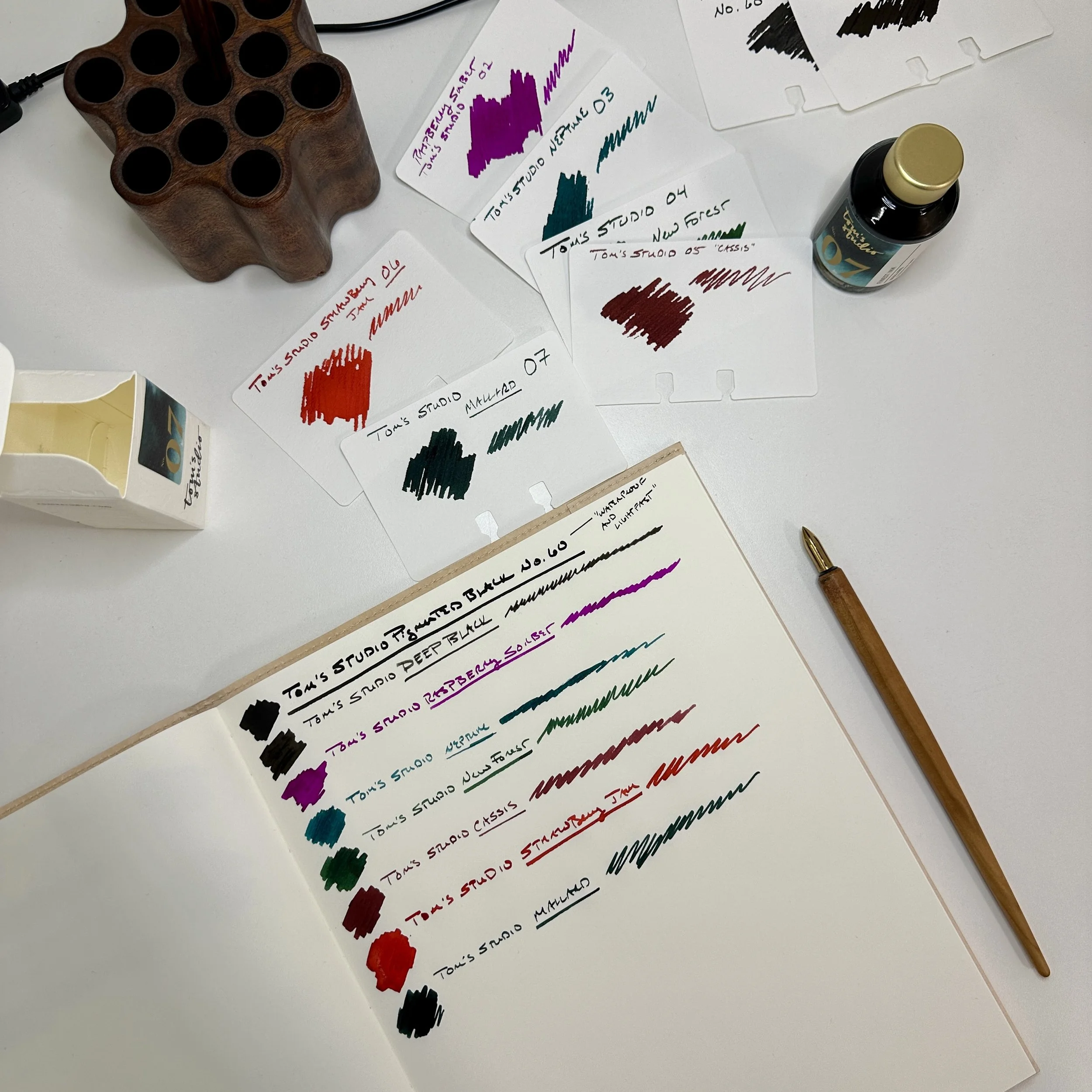 Testing an Entire Ink Line: The Tom's Studio Bottled Fountain Pen Inks ...