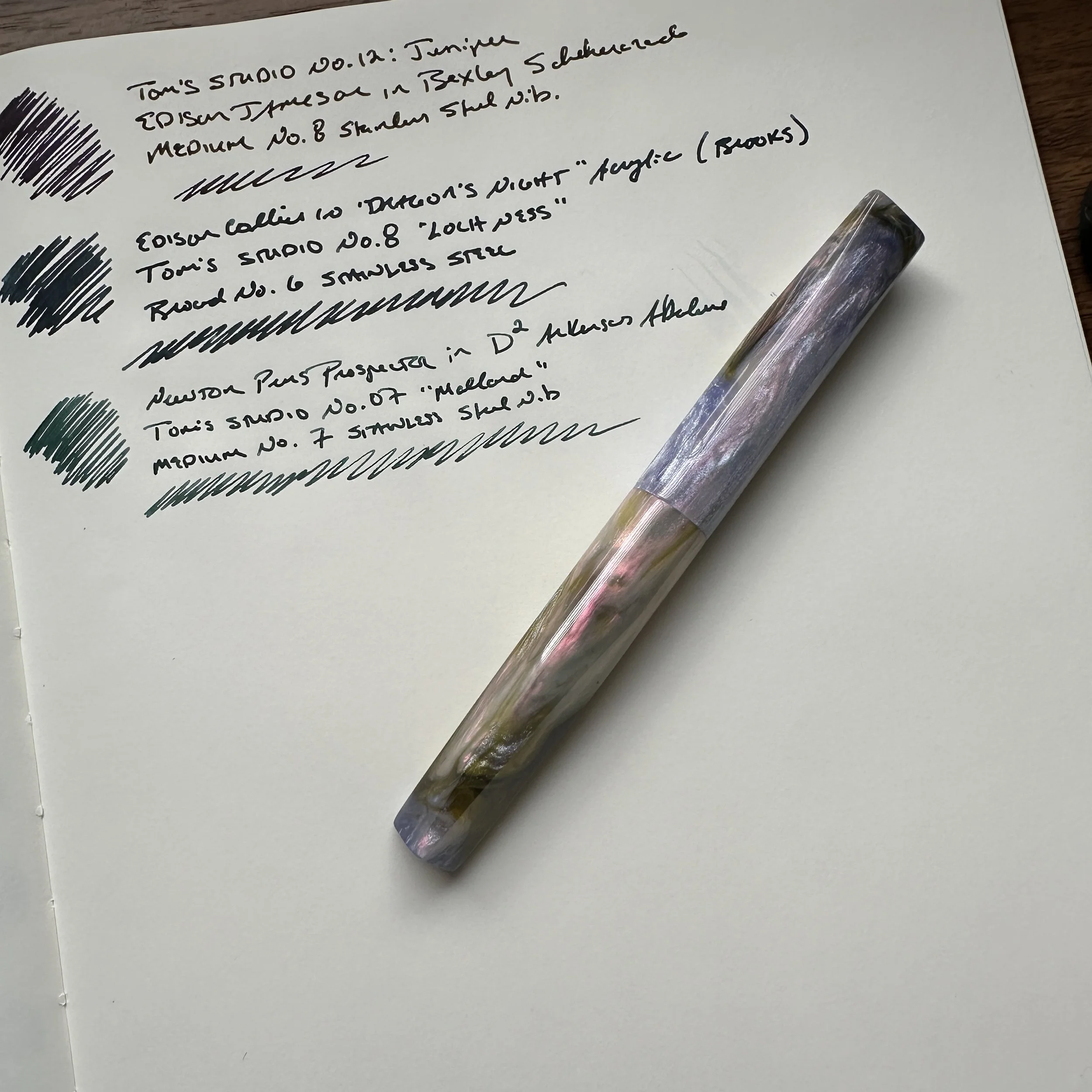 Testing an Entire Ink Line: The Tom's Studio Bottled Fountain Pen Inks ...