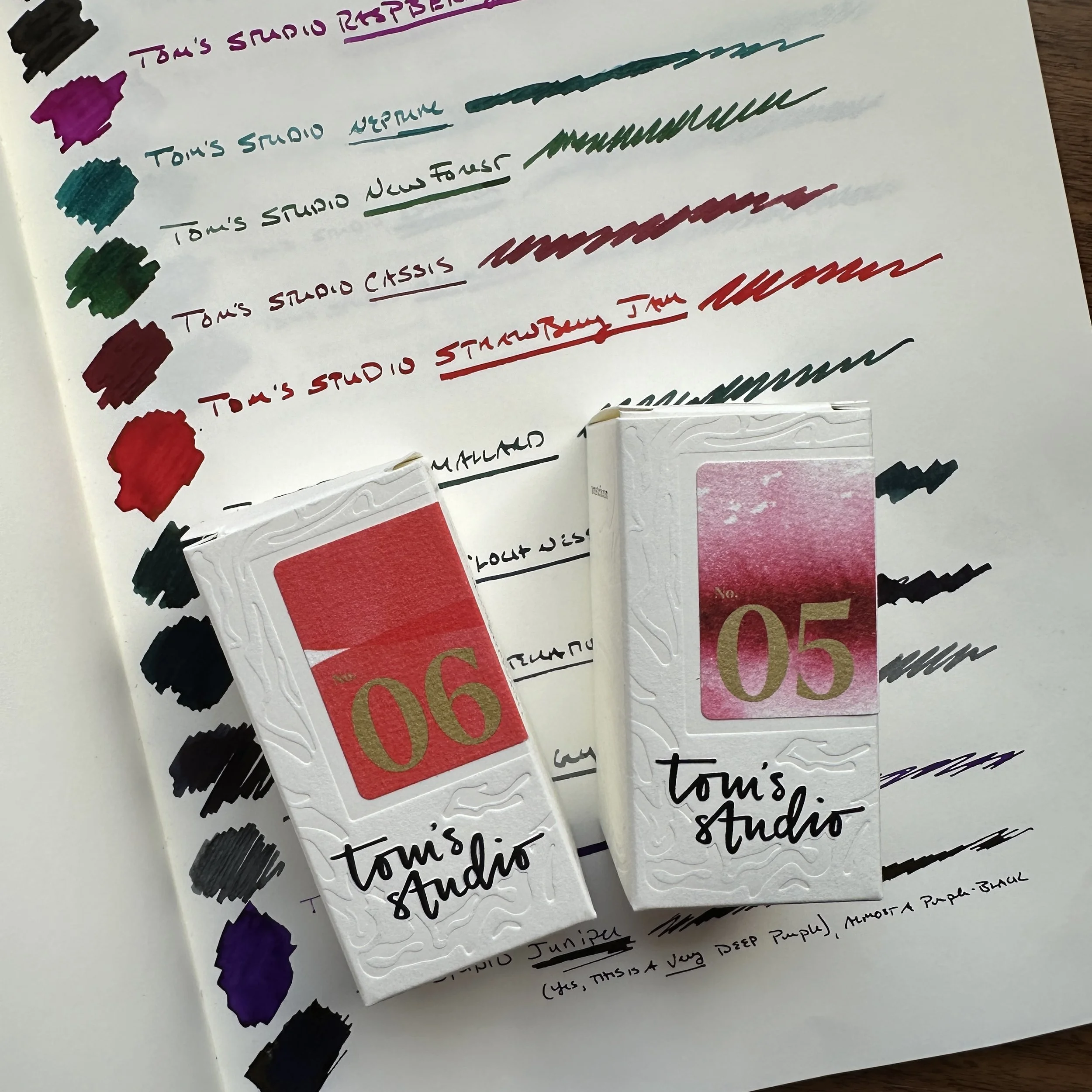 Testing an Entire Ink Line: The Tom's Studio Bottled Fountain Pen Inks ...