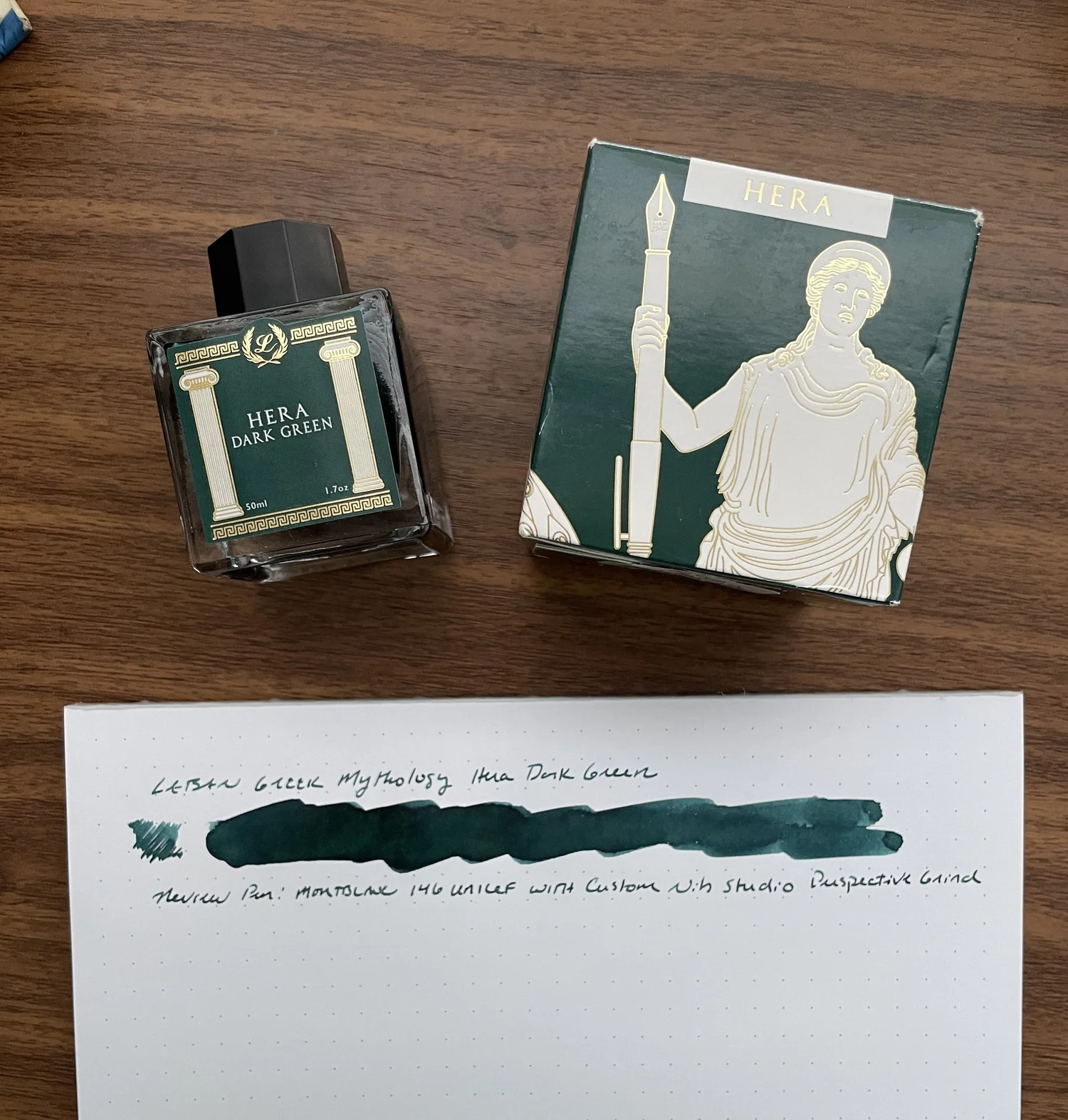 Ink Review: Laban Greek Mythology Poseidon Green and Hera Dark Green ...