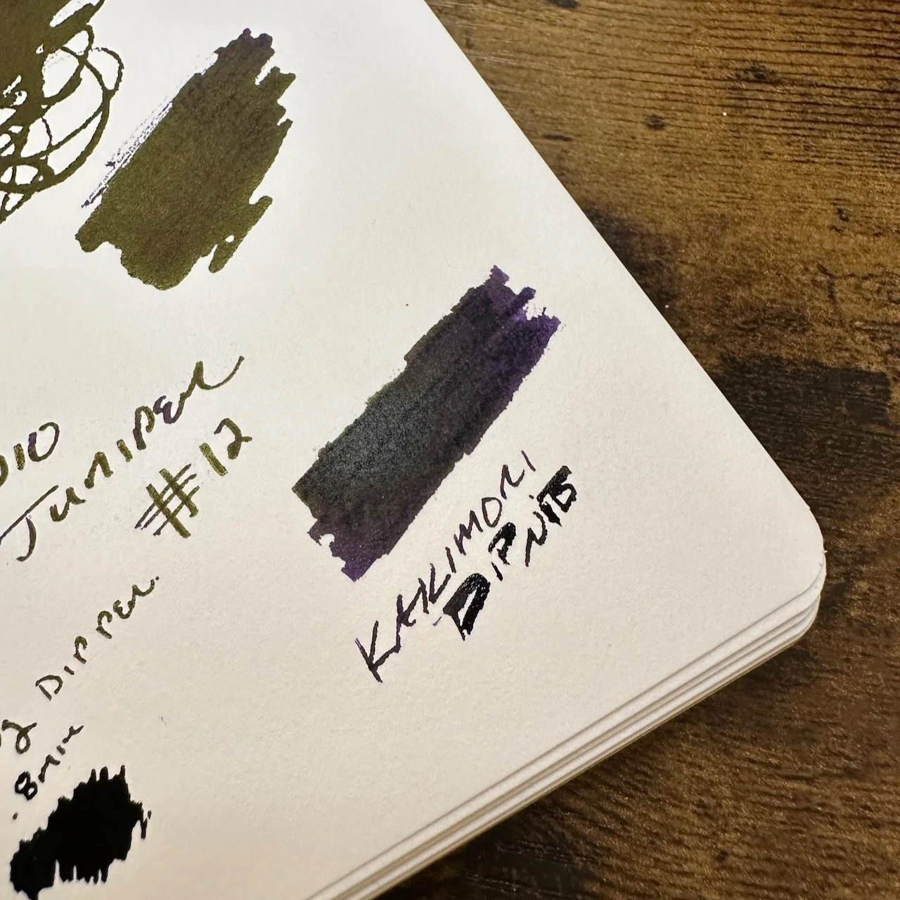 Ink Review: Three Dark Purples from Tom's Studio (Juniper, Iris, and Constellation) — The ...