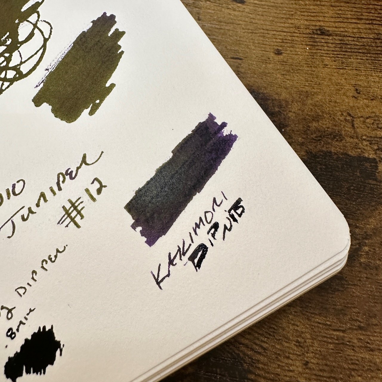 Ink Review: Three Dark Purples from Tom's Studio (Juniper, Iris, and Constellation) — The ...
