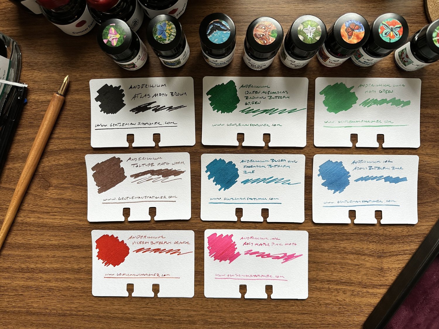 Ink Review: Anderillium Viceroy Butterfly Orange and Atlas Moth Brown ...