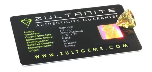 ZULTANITE — Provenance Gems