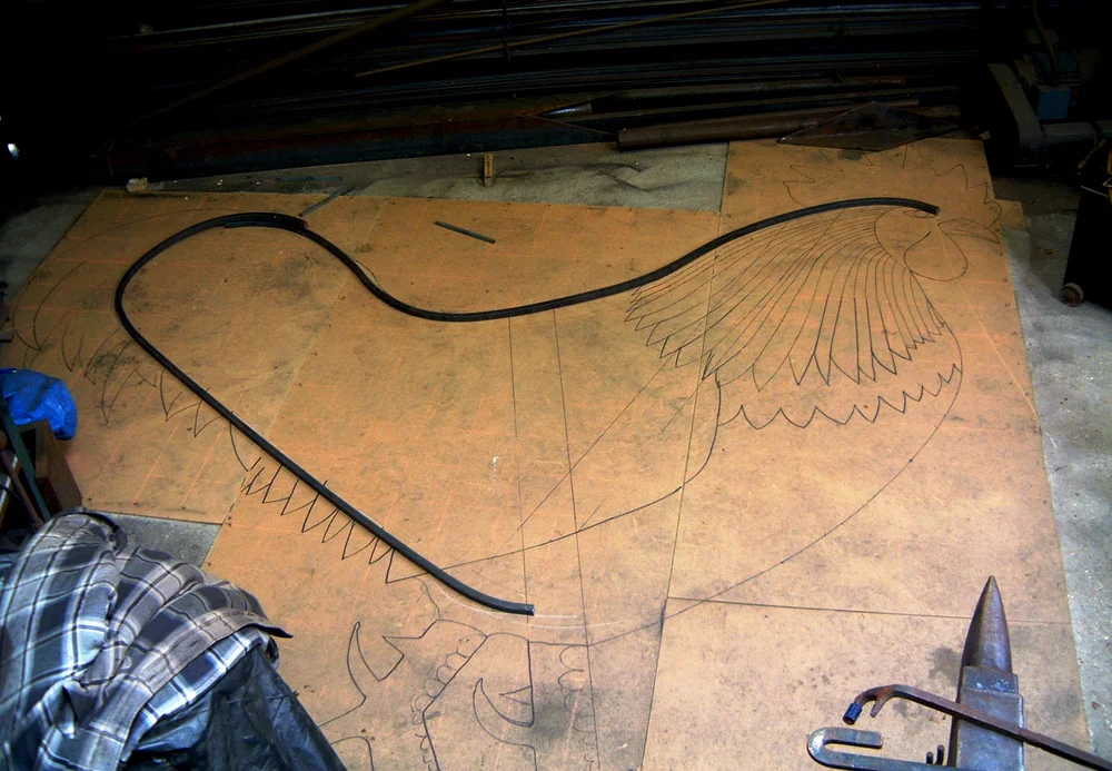 Dorking Cockerel — Fire & Iron