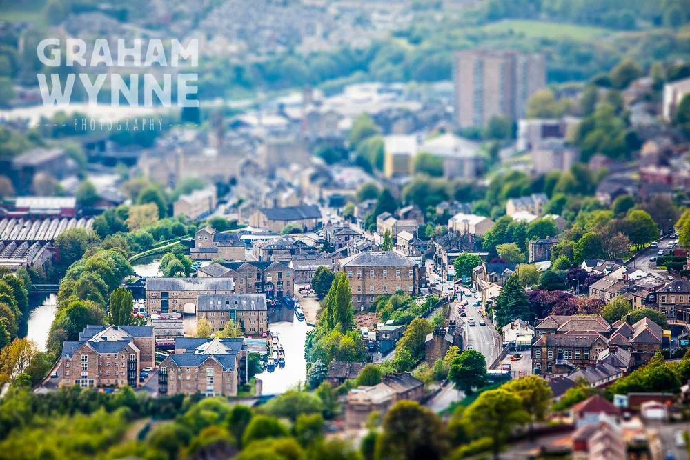 Halifax in miniature from Wainhouse Tower — Graham Wynne Photography