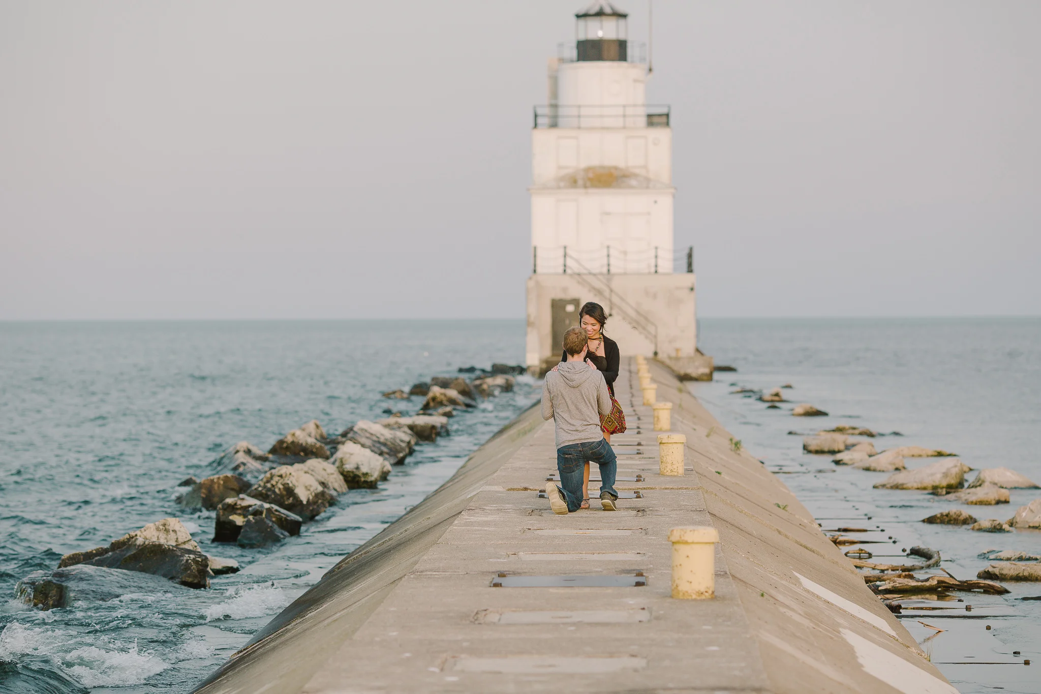 Manitowoc WI Lighthouse Proposal | Kyle and Syna | Milwaukee, Door ...