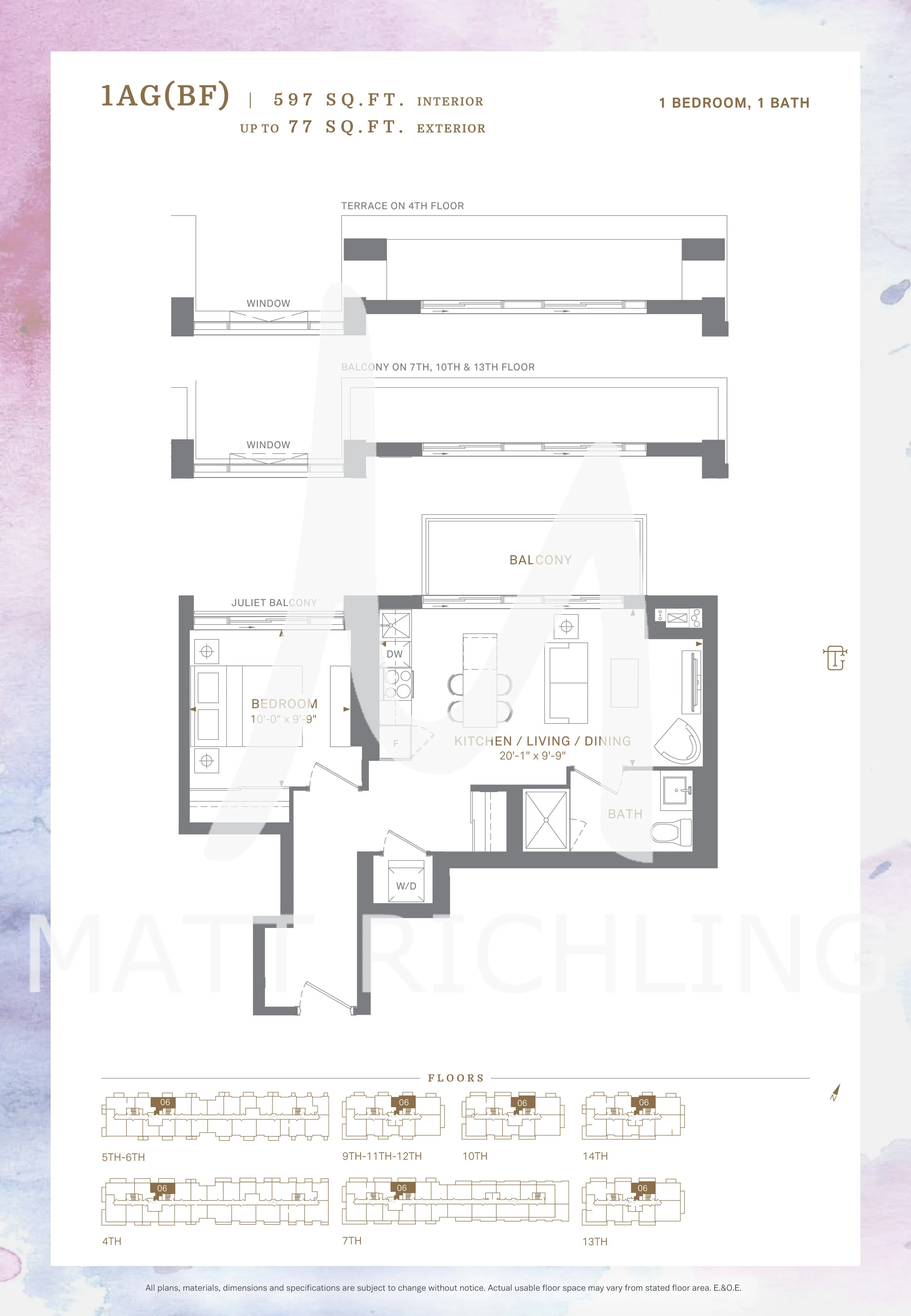 The Charlotte - Floor Plans and Pricing — Matt Richling - Ottawa Condos ...