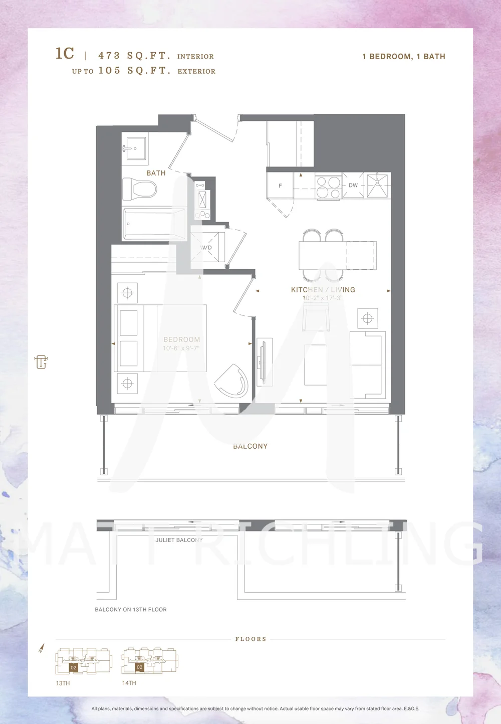 The Charlotte - Floor Plans and Pricing — Matt Richling - Ottawa Condos ...