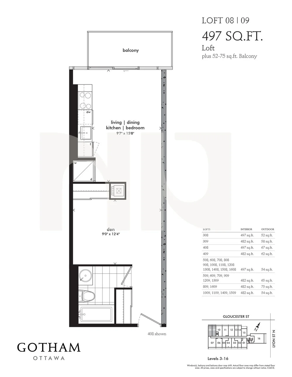 Rented - Studio At Gotham — Matt Richling - Ottawa Condos and Lofts ...