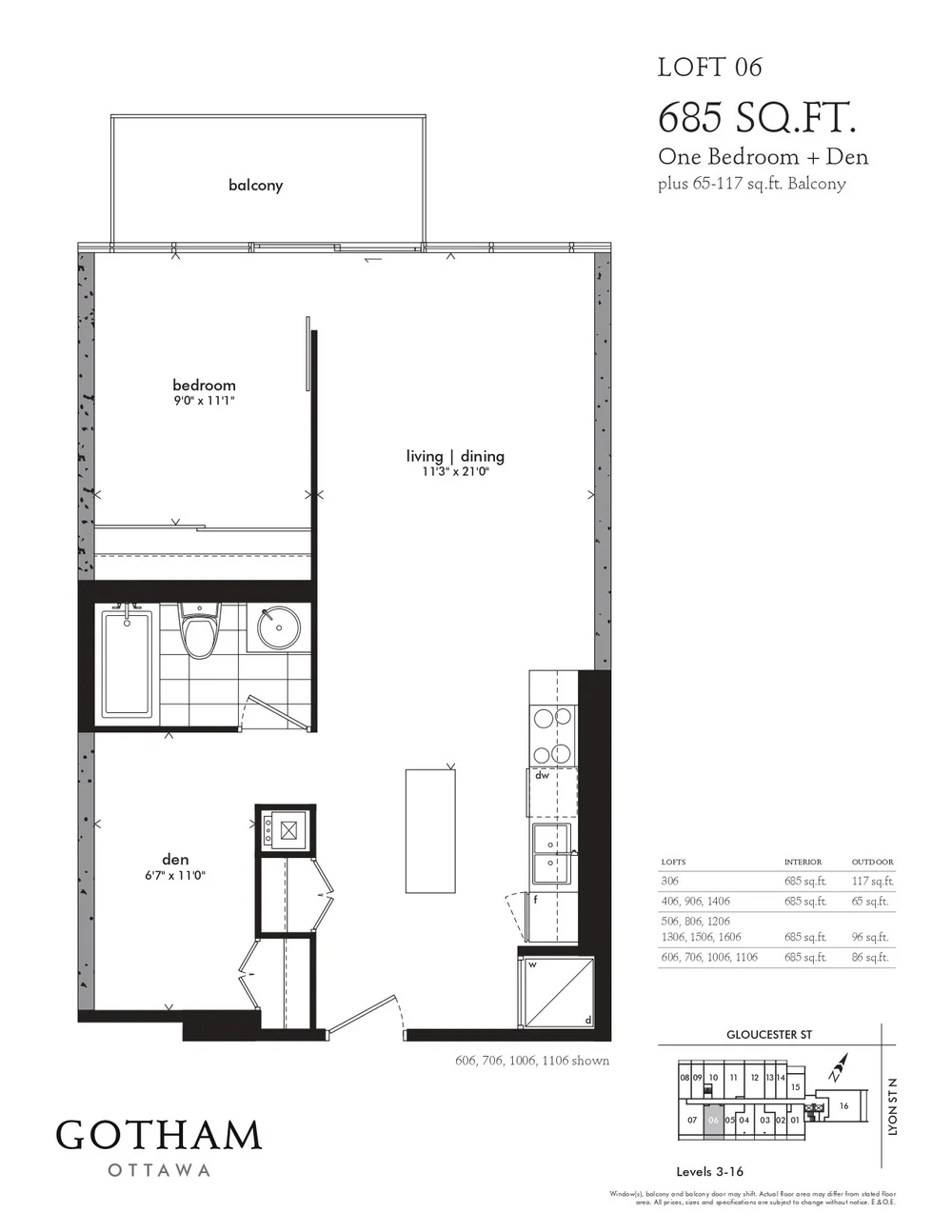 Rented - 1 Bed + Den at Gotham — Matt Richling - Ottawa Condos and ...