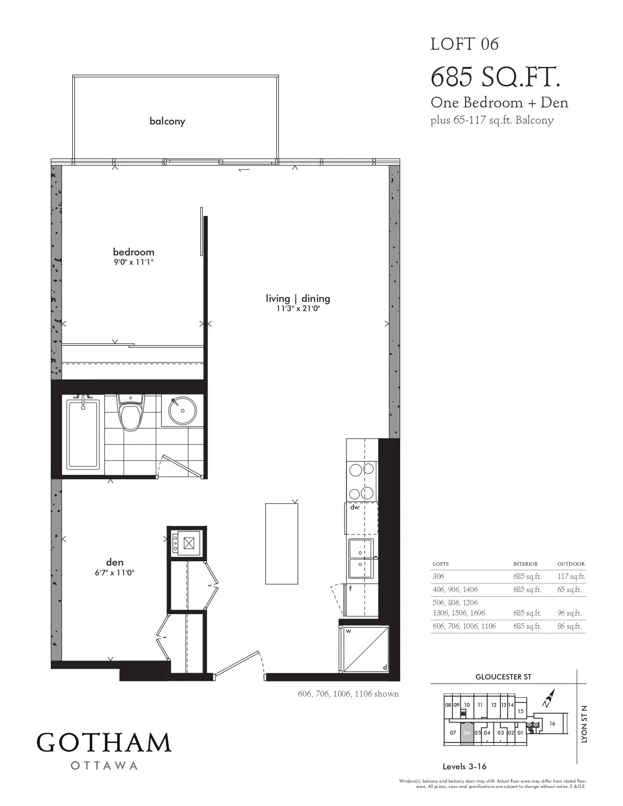 Rented - 1 Bed + Den at Gotham — Matt Richling - Ottawa Condos and ...