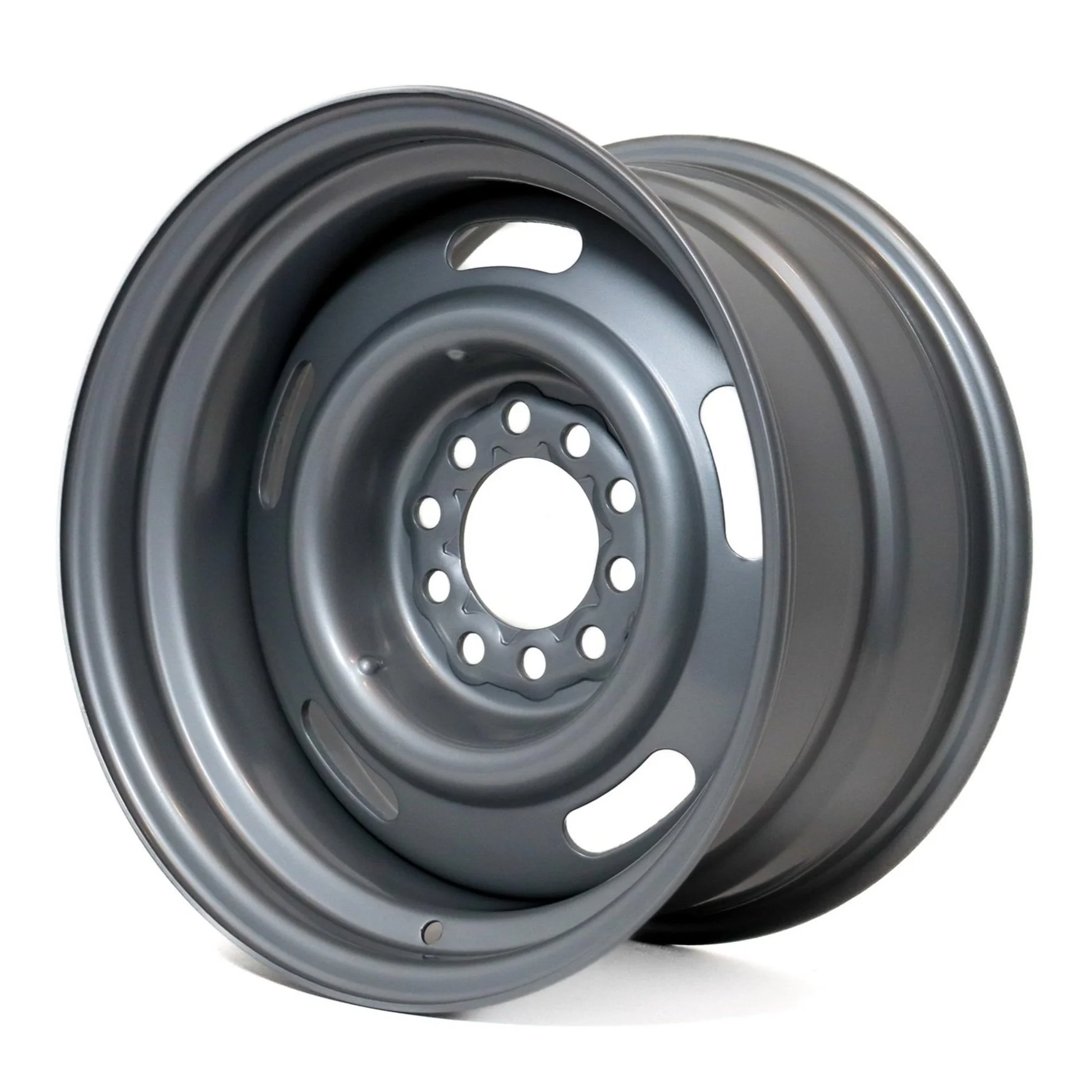 15X8 SILVER RALLY STEEL WHEEL WITH 4" BACKSPACE. MULTI 5-114.3/120.65 ...