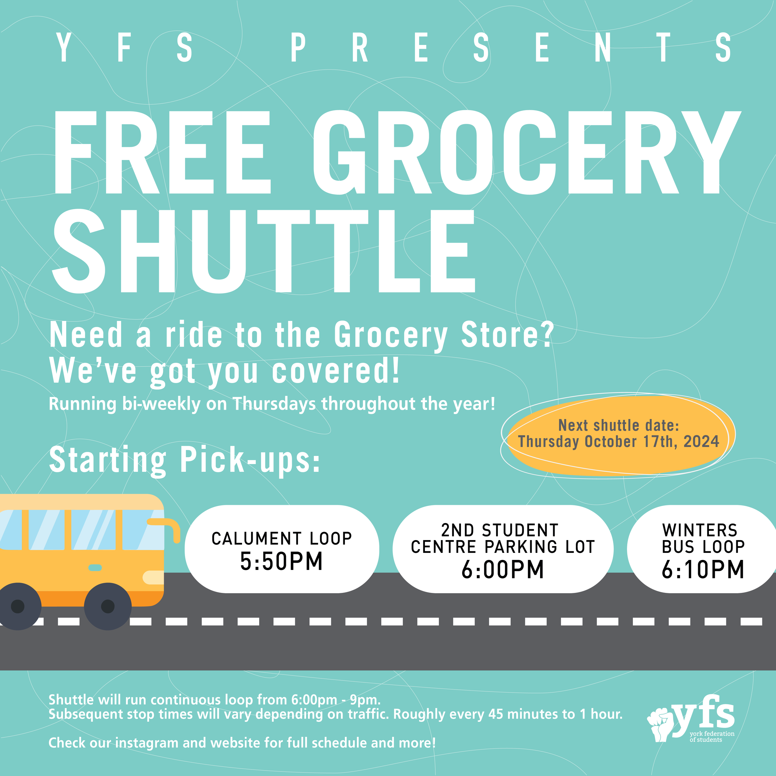 Free YFS Grocery Shuttle — York Federation of Students