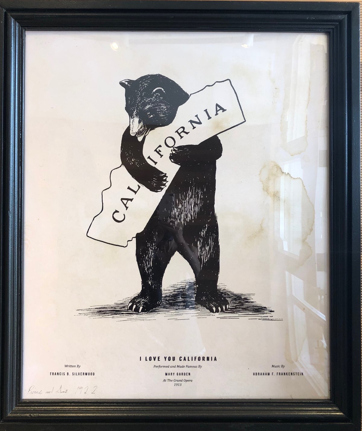 I Love You California Poster