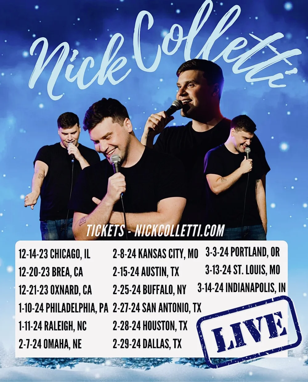 Nick Colletti LIVE