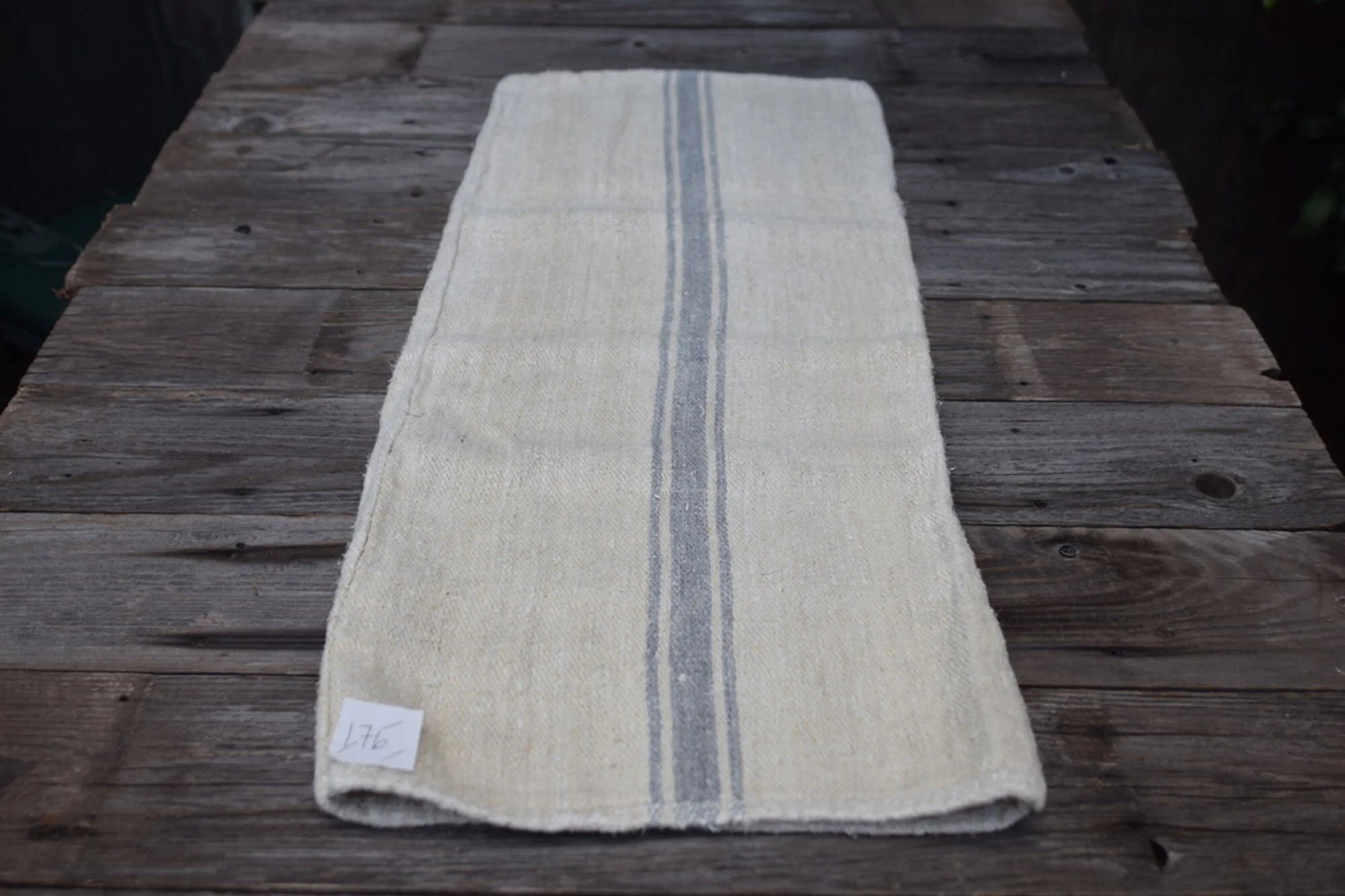 Grain Sack Fabric/ French farmhouse fabric_ANTIQUE 1900'/ Vintage ...