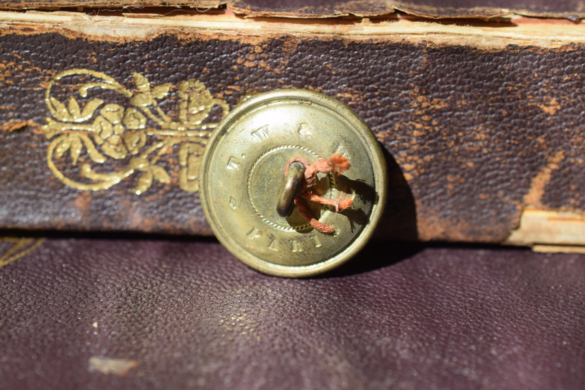 Rare Antique French Marquis Crown Button, T.W. & W. Paris Livery Button ...