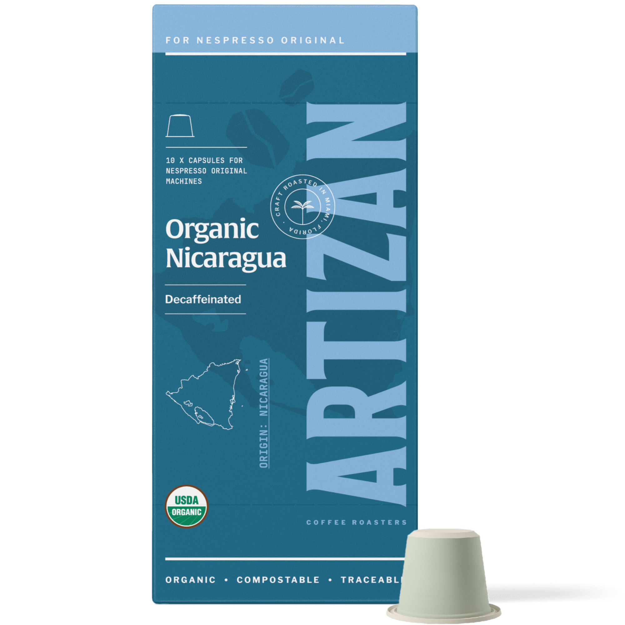 Nicaragua Decaf Nespresso® Pods - USDA Certified Organic, Home ...