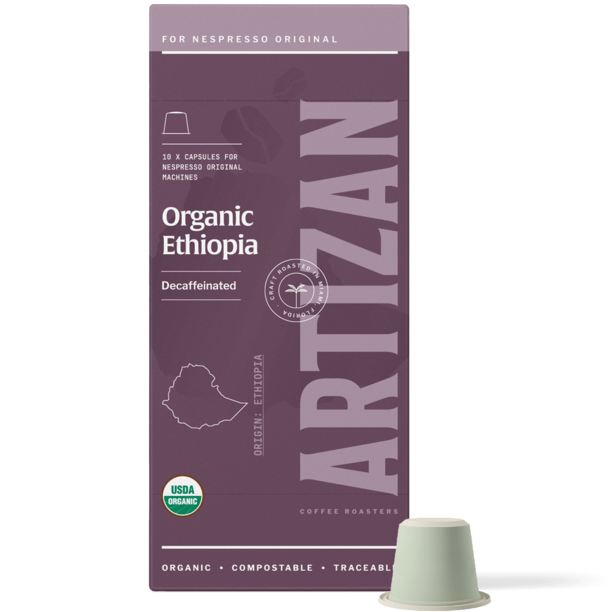 Ethiopia Decaf Nespresso® Pods - USDA Certified Organic, Home ...