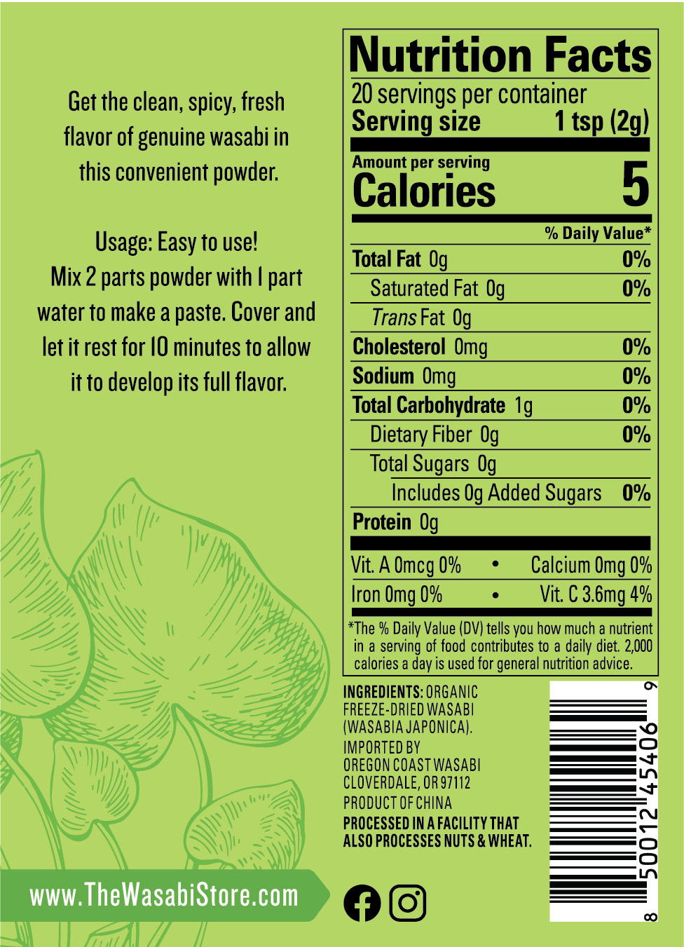 Genuine Wasabi Powder — The Wasabi Store