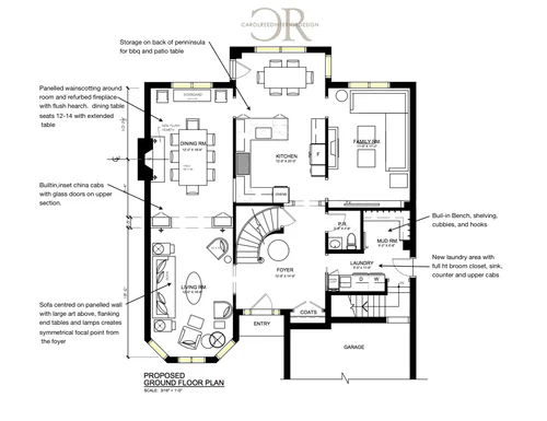 Interior Design: Floor Plan - Before & After — CAROL REED INTERIOR ...