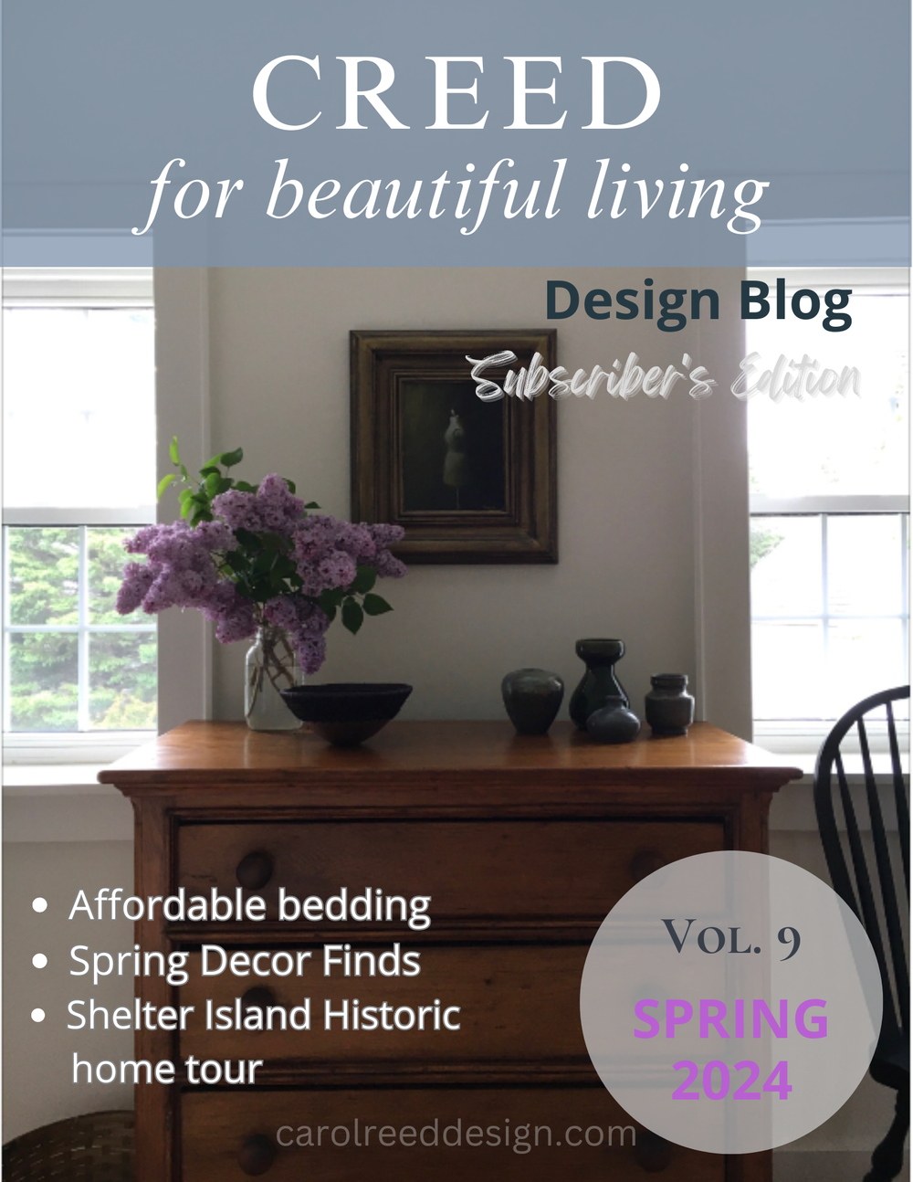 CREED Design Blog — CAROL REED INTERIOR DESIGN | Nova Scotia Interior ...