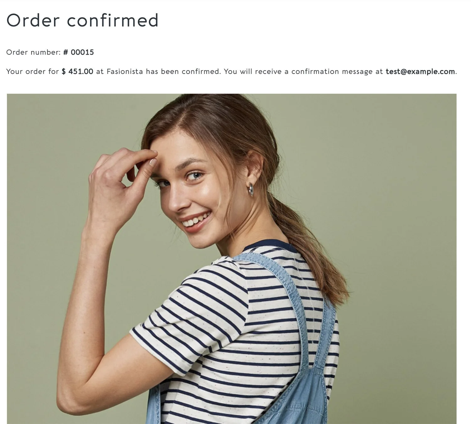 Add an image to the Order Confirmation page - SF.DIGITAL