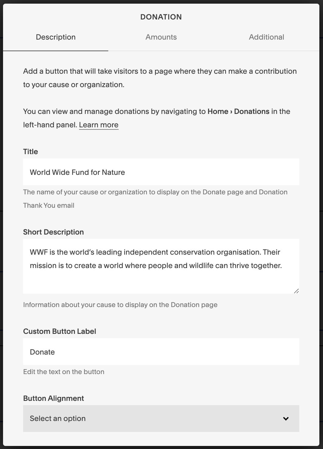 Customise the Squarespace Donation Confirmation page - SF.DIGITAL